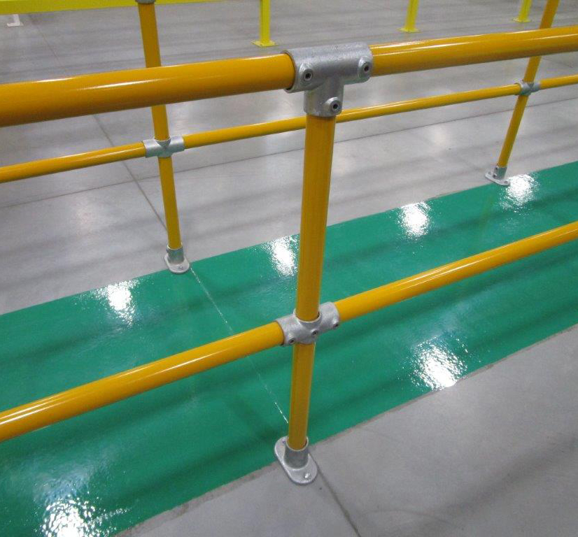 Safety Railing and Modular Guardrail made from Slip-on Railing Fittings ...